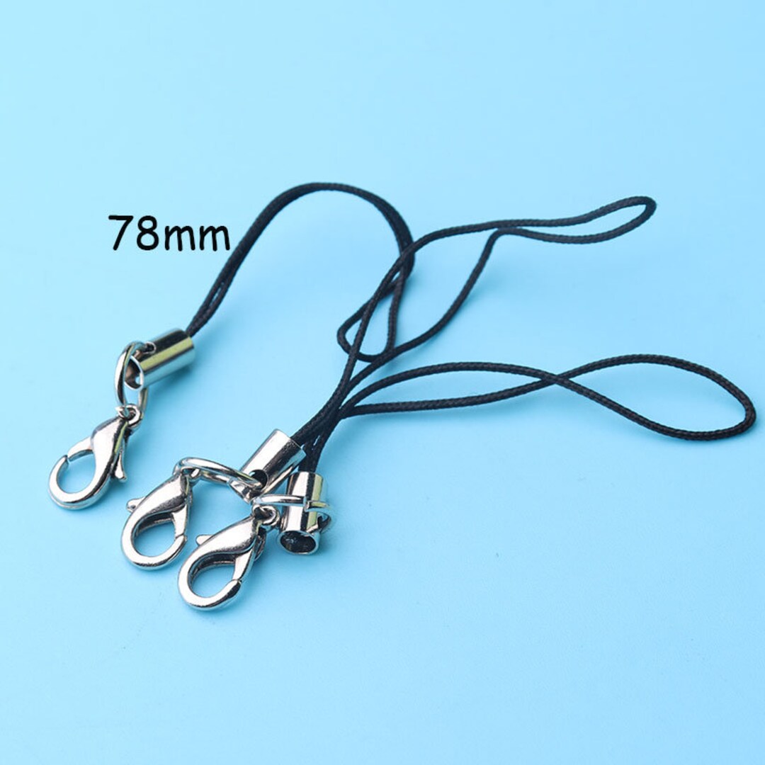 50pcs Mobile Phone Rope Charm---the Phone Cord With Metal Lobster Clasp ...