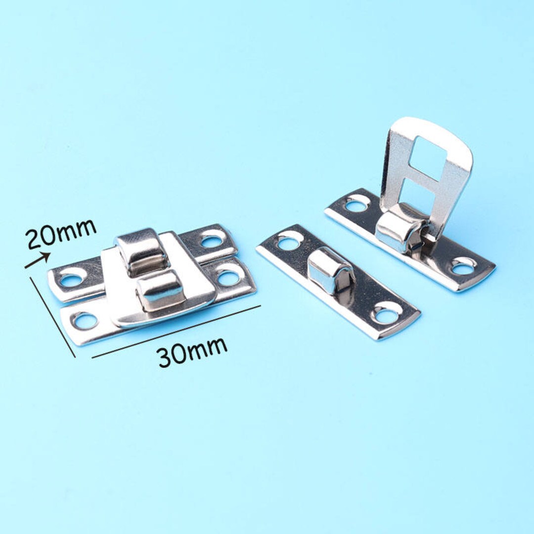 8sets Box Lock Metal Lock Suitcase Duckbilled Hasp -silver Lock Catch ...