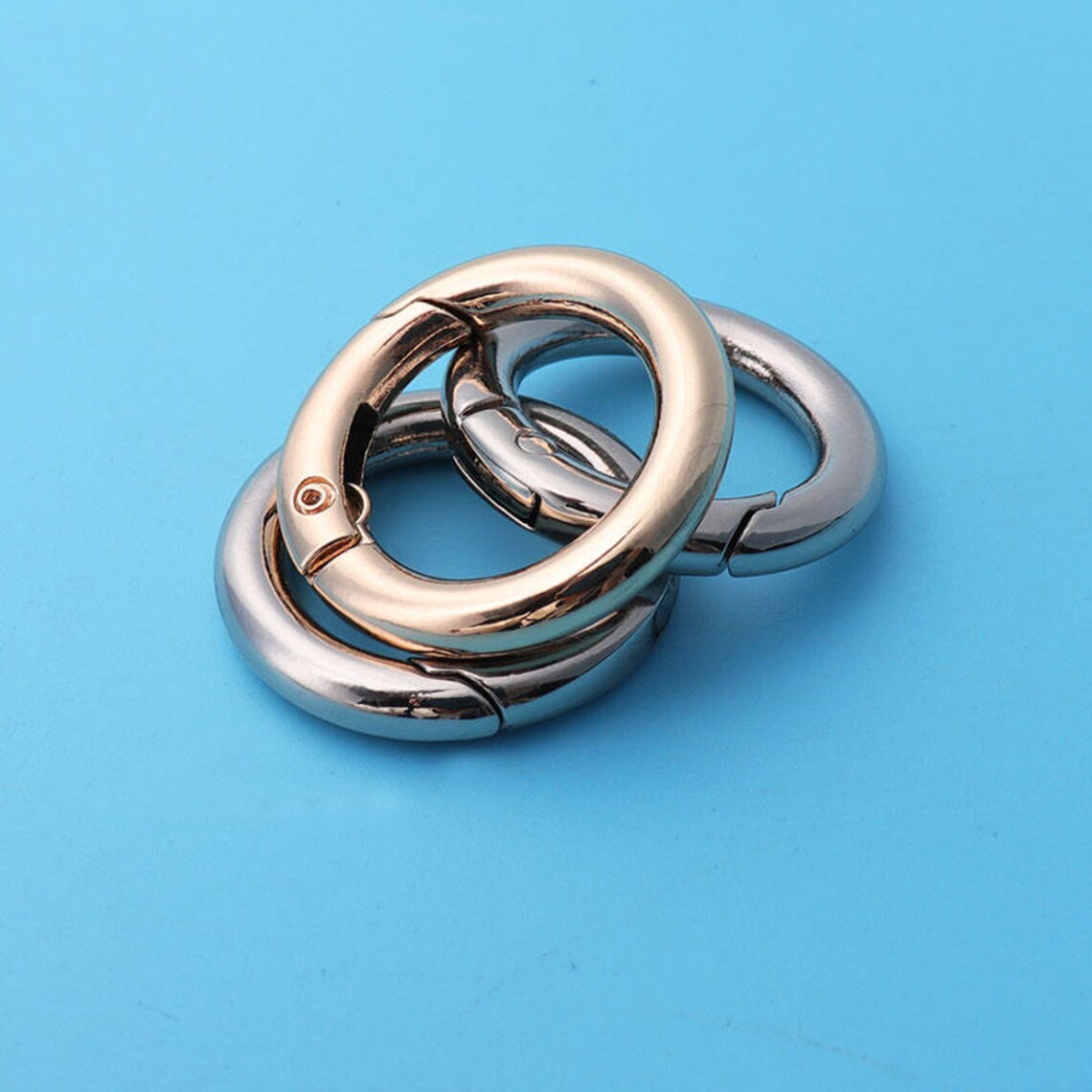 4pcs 1'inch Small Gold SILVER O-rings 28mm ID / Purse - Etsy