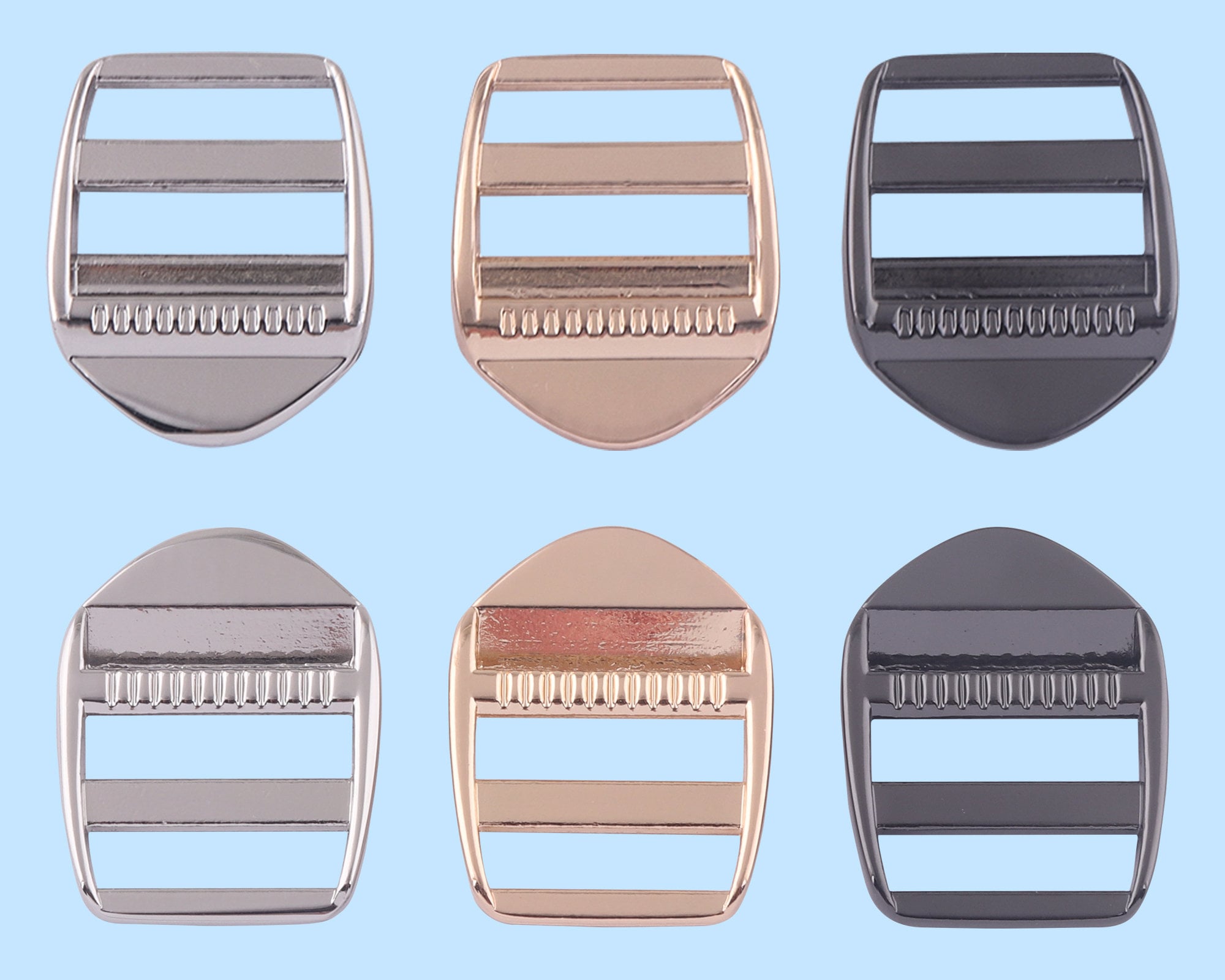 20mm Gunmetal Ladder Tension Lock Slider Adjustable Buckle Webbing ...