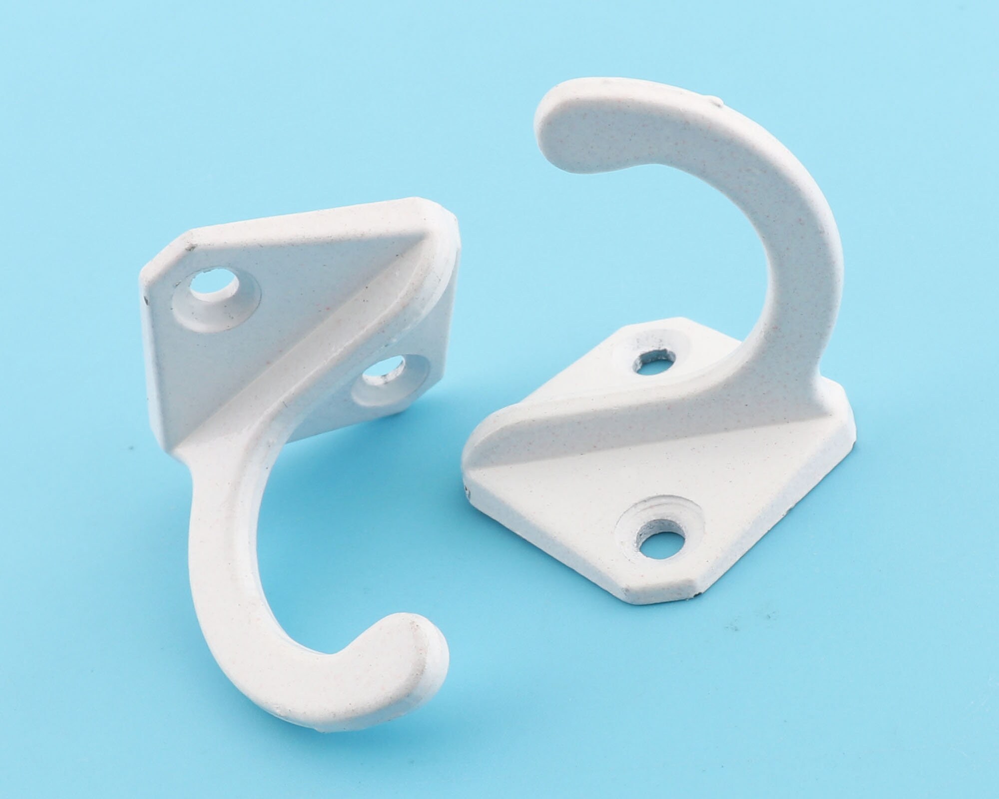 6 Pieces Wall Hook With White Colormetal Coat Hooksbathroom - Etsy