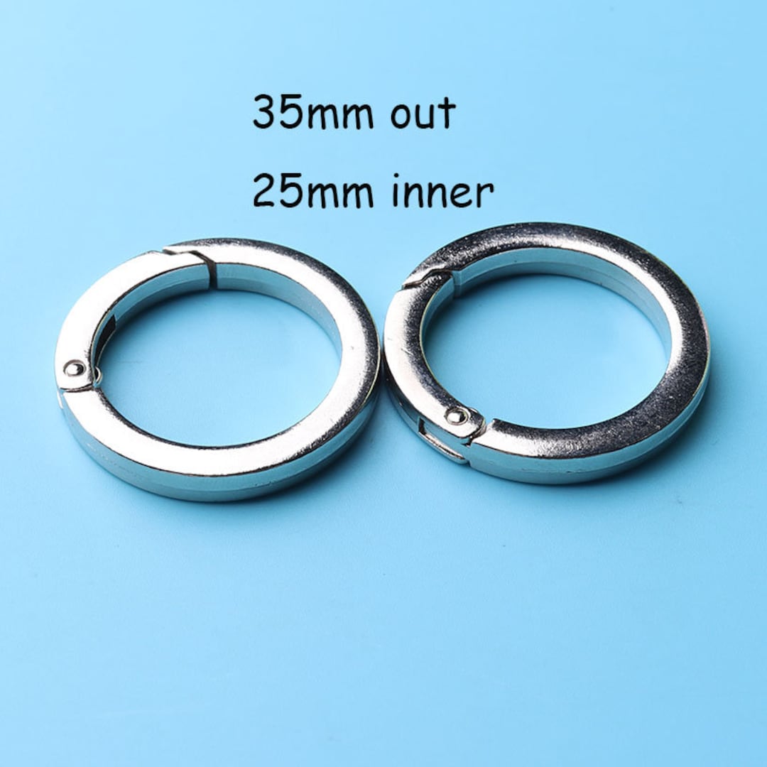 2pcs Round Spring Gate Rings O-ring With Closure Rings/heavy Duty O ...