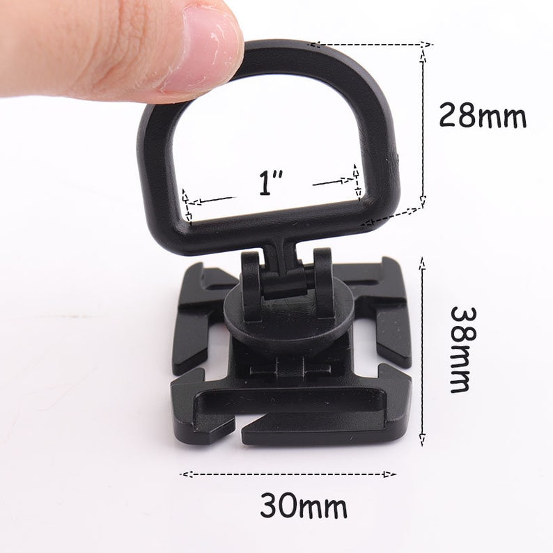 4PCS Plastic Snap Tilt Hook Clips Plastic Snap Hooks side | Etsy