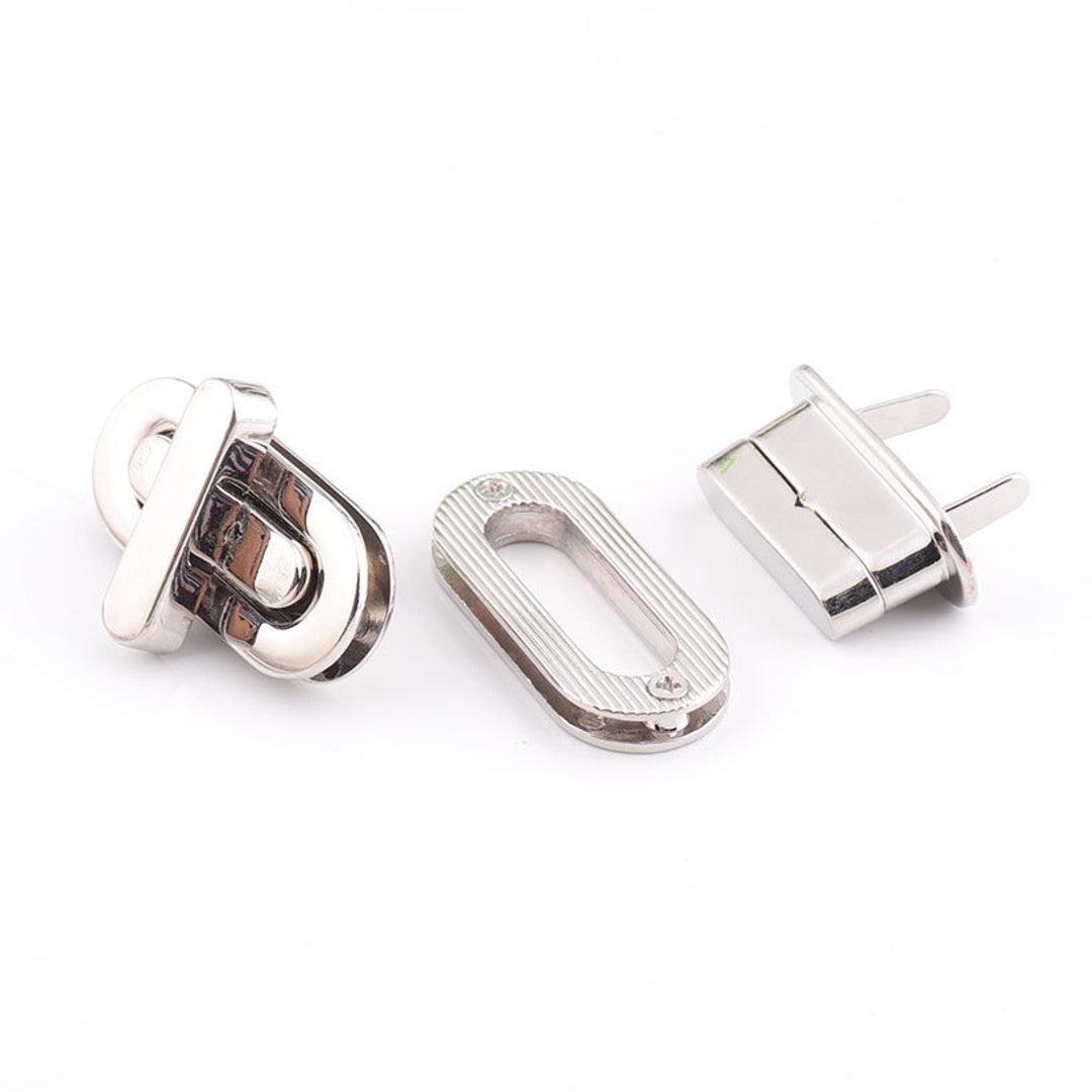 2pcs Metal Twist Bag Lock Flap Purse Bag Lock. Bag Lock Leather Purse ...