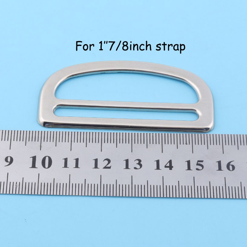 1''7/8inch Metal Purse Slider and Loops Slide Buckle Rectangular Rings ...