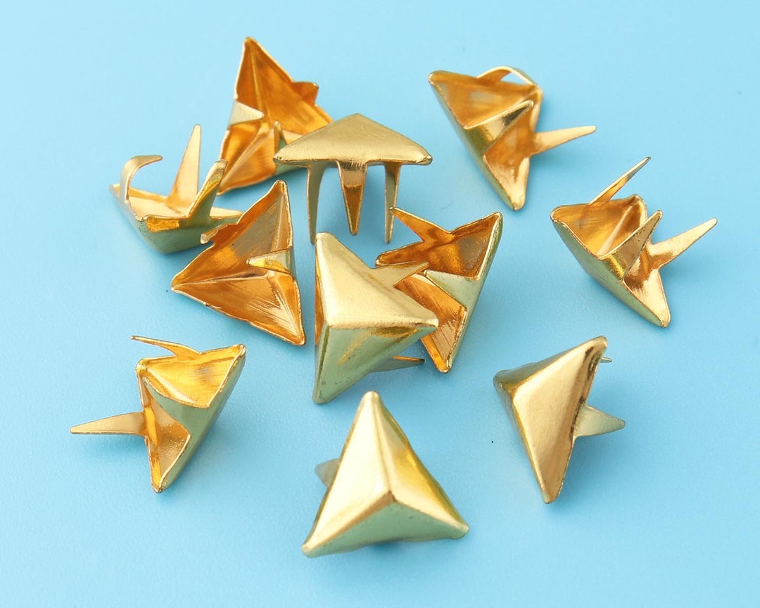 10mm Triangle Claw,gold Color Metal Studs Jeans Studs 50 Sets,for ...