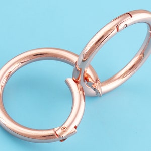 Spring Gate Ring Round Gate Ring,o Ring With Rose Gold Color,inner ...