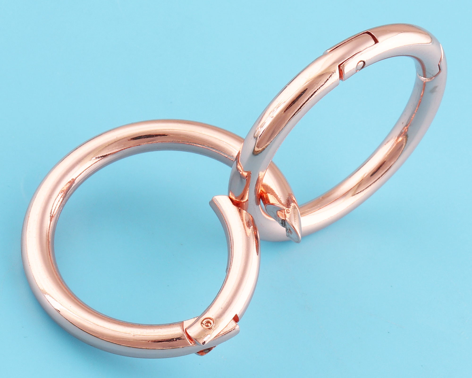 Spring Gate Ring Round Gate Ring,o Ring With Rose Gold Color,inner ...