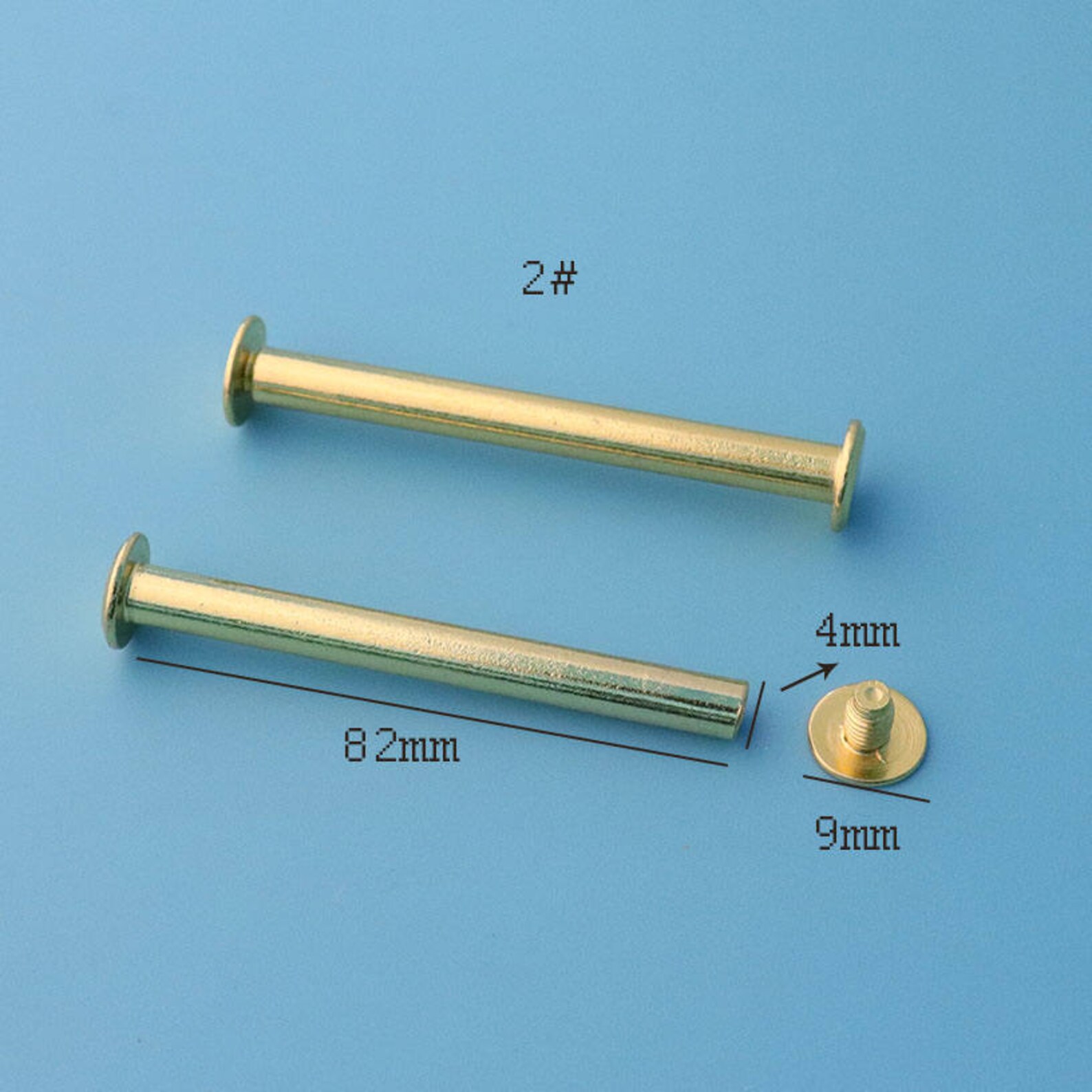 6sets Solid Rivets Nut Chicago Binding Screws, Fastening Screws, Post ...