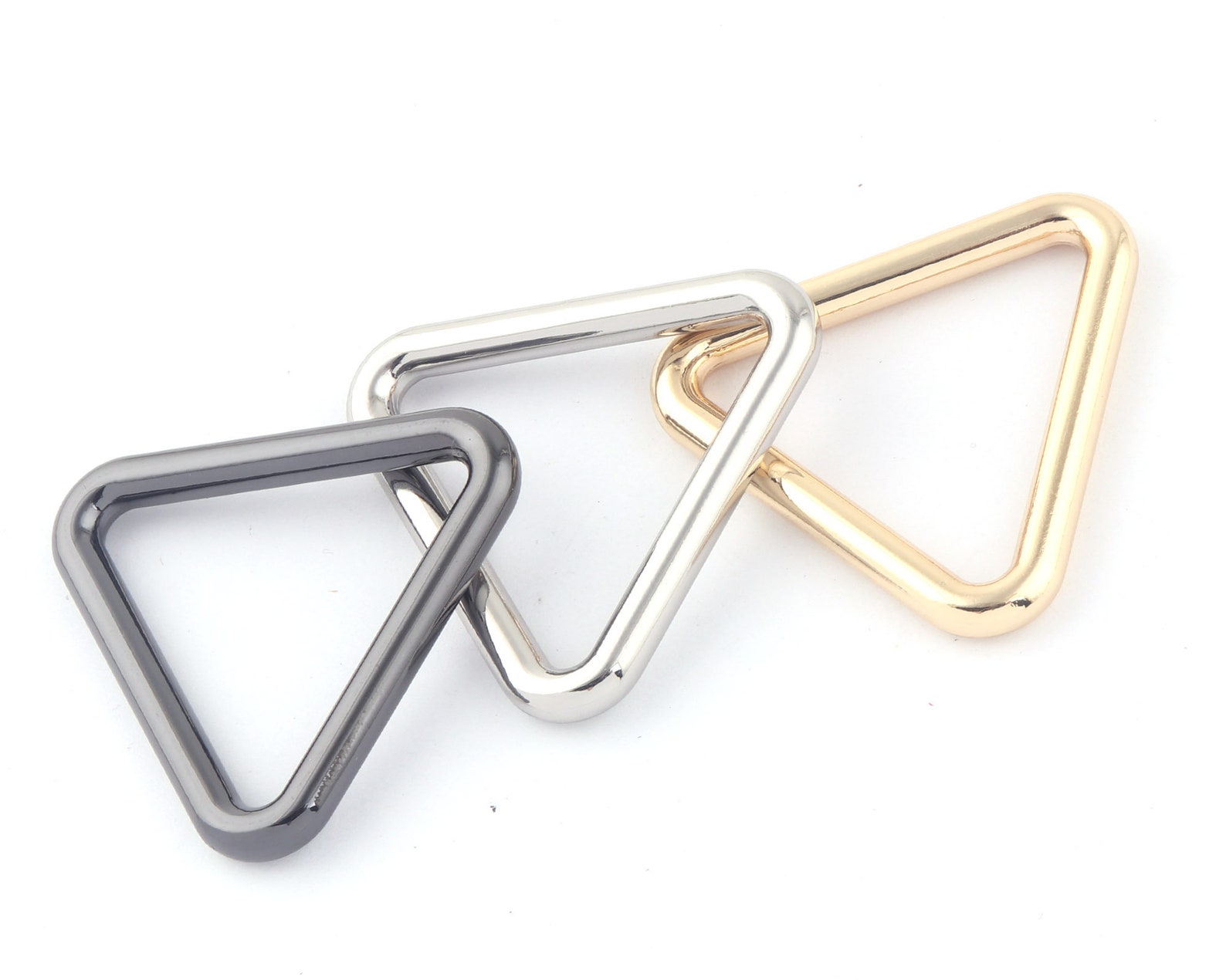 Gold Triangle Adjustable Belt Buckle Slide Buckles Metal Purse | Etsy