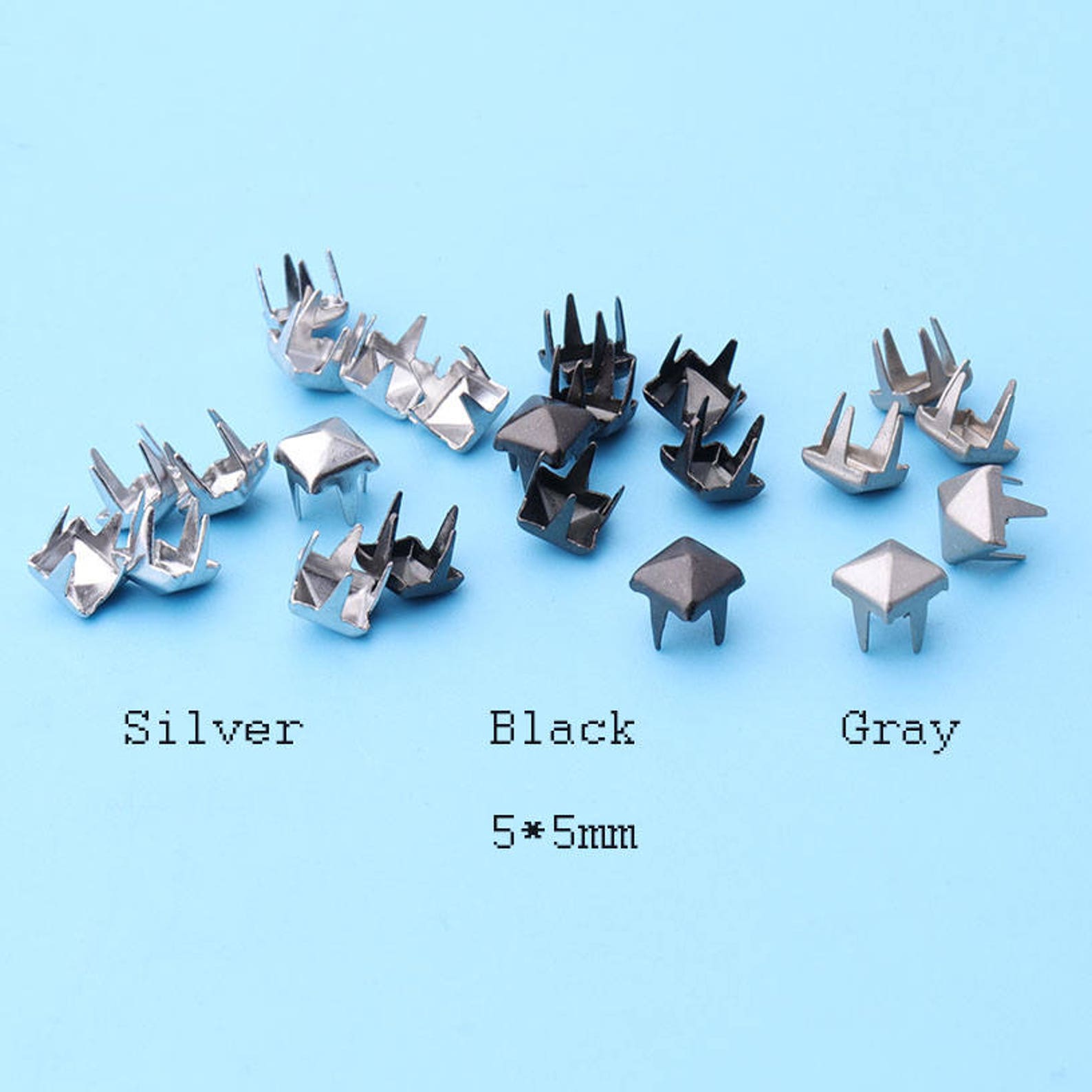 200pcs Nails PYRAMID 4 Prong Studs Glam Punk Biker Nailhead - Etsy