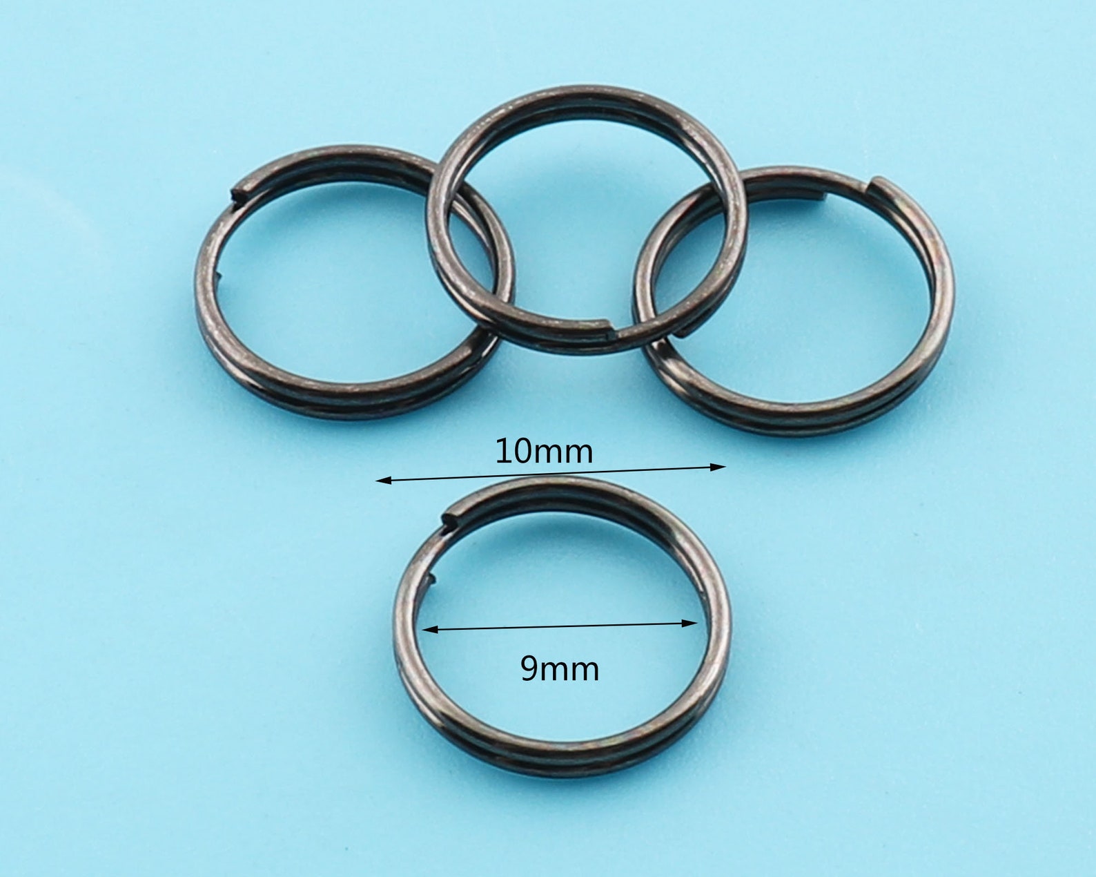 Key Ring Key Split Rings,metal O Rings Key Chain Connector With Gun ...