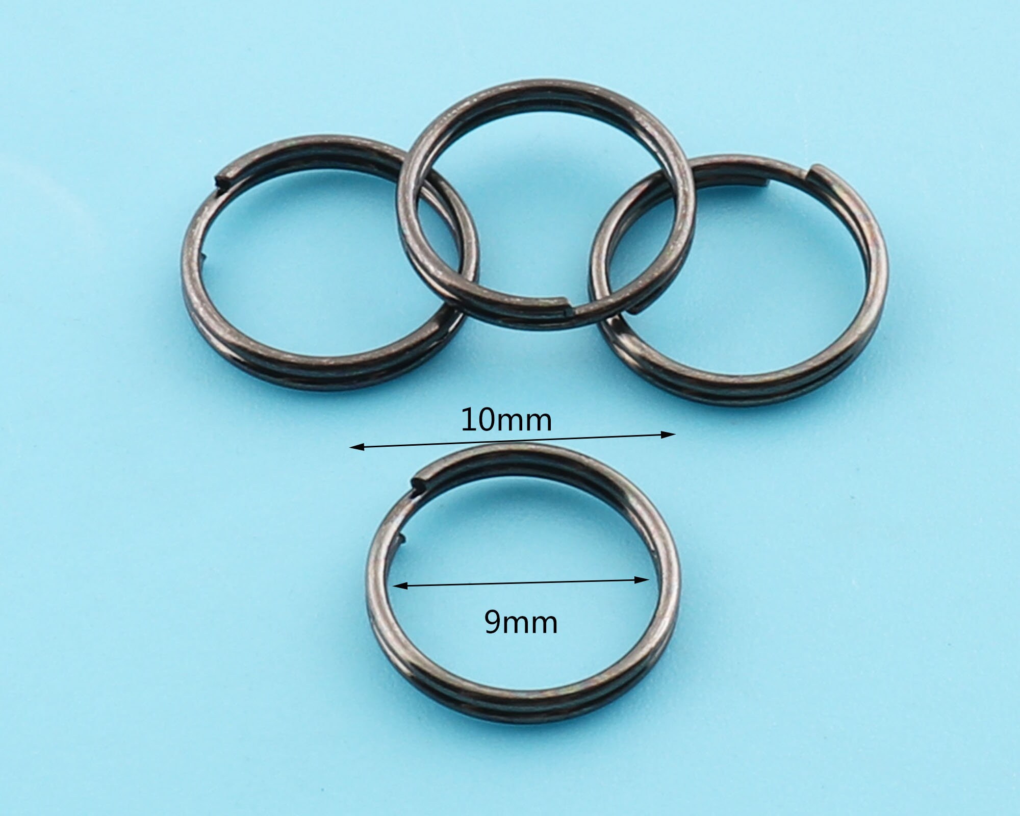 Key Ring Key Split Rings,metal O Rings Key Chain Connector With Gun ...