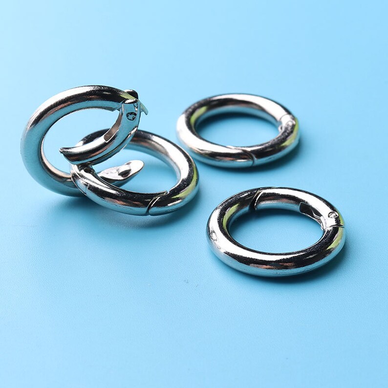 4pcs O-ring With Closure Silver O Rings/ Alloy O Rings/ Silver O Rings ...