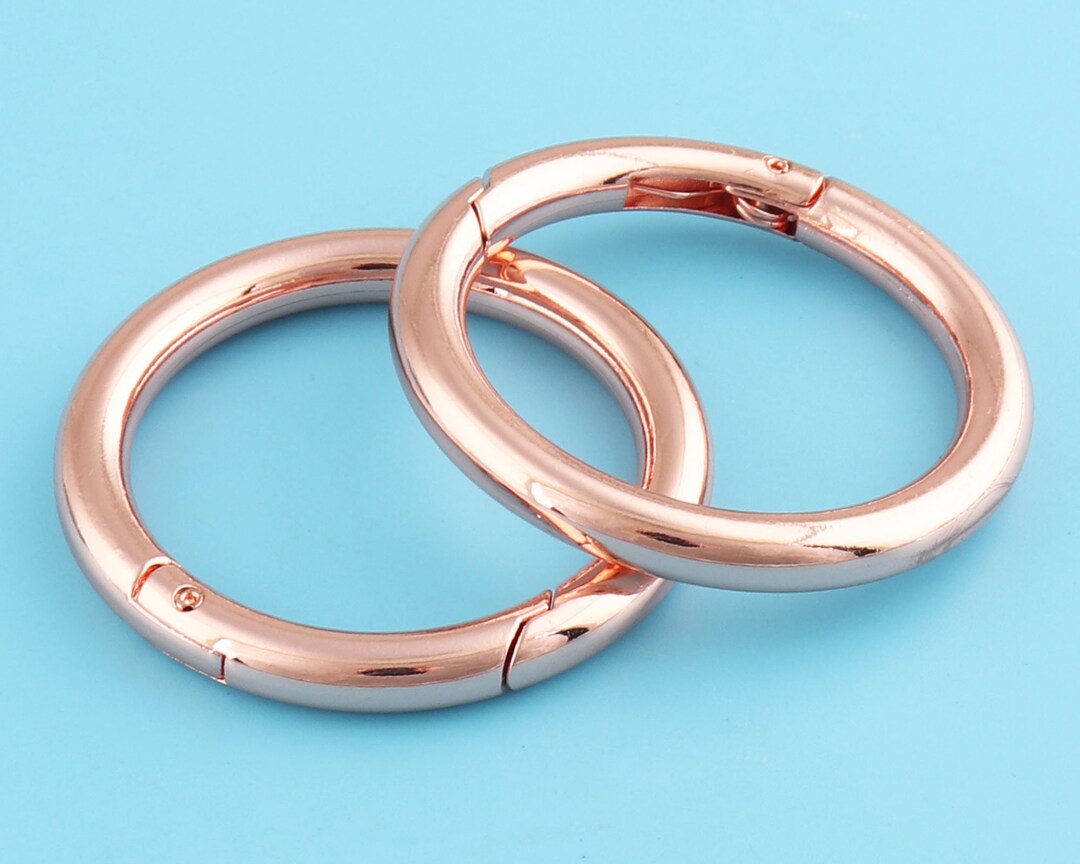 Spring Gate Ring Round Gate Ring,o Ring With Rose Gold Color,inner ...