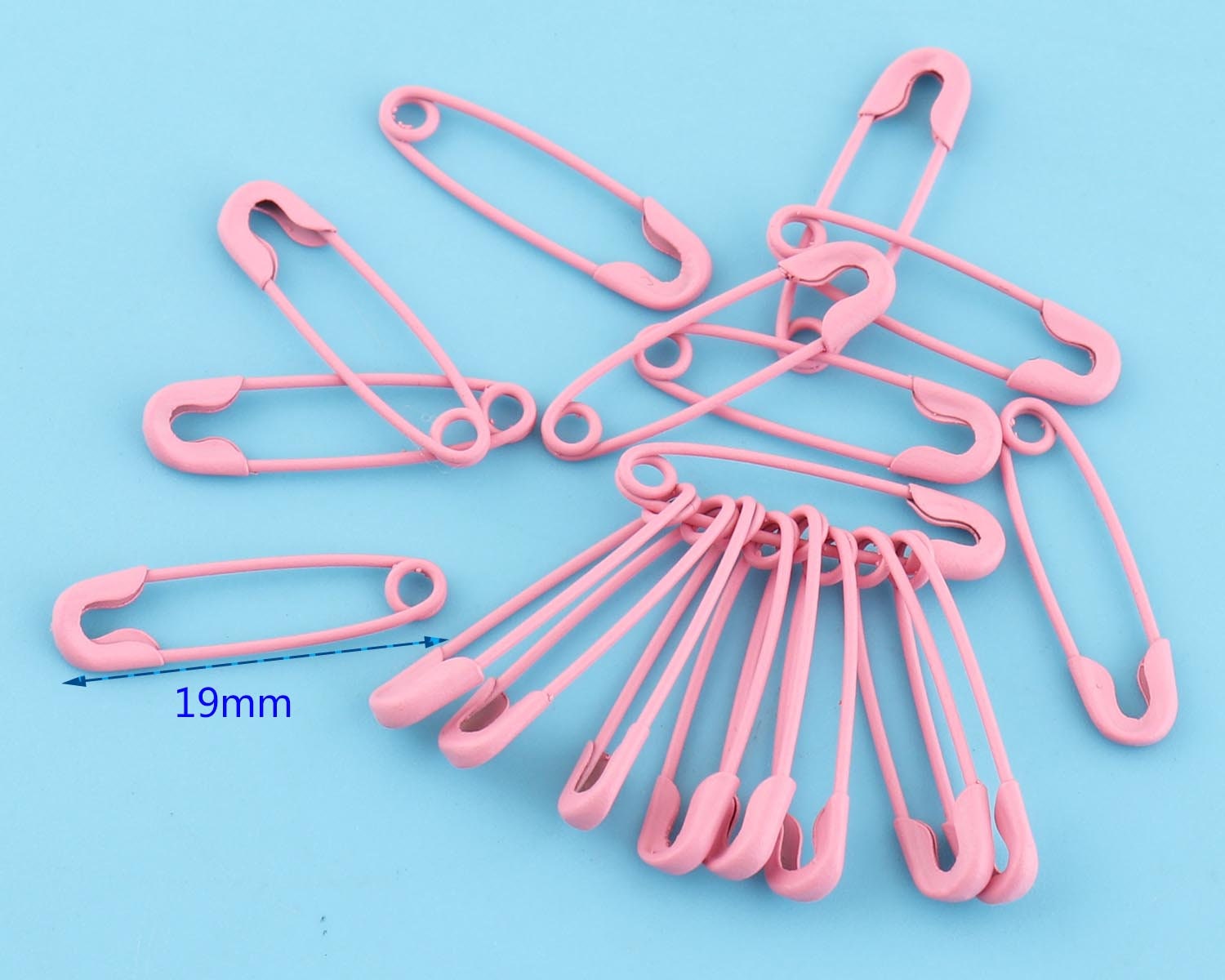 Pink Color Safety Pin,metal Safety Pin,colorful Pins,120 Sets 19 Mm ...