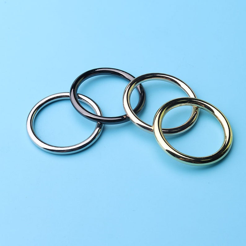 4pcs Metal O Ring, Dog Collar Rings, Circle Rings, Harness Rings ...