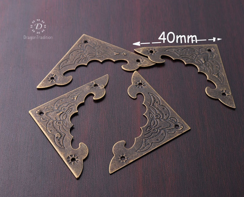 4pcs Decorative Bracket Jewelry Gift Box Wood Corner - Etsy