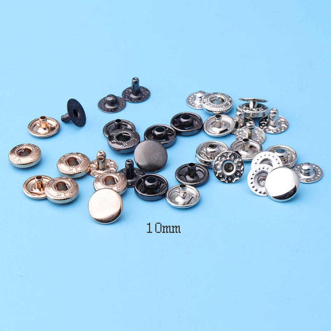 50sets Colorful Rapid Rivet Studs White Rivet for Bags Belts Bracelets ...