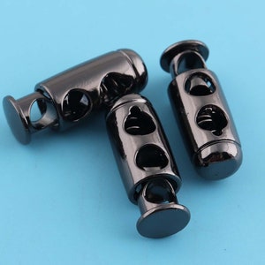 10pcs Metal Cord Lock With Rainbow/silver/rose Gold/gunmetal, Double ...