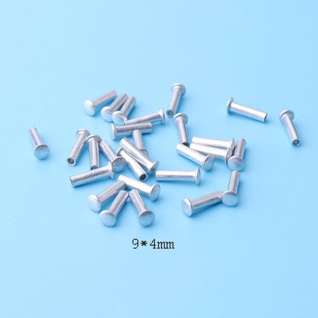 100pcs Silver Color Solid Rivets Metal Work Rivets - Solid Nail Head ...