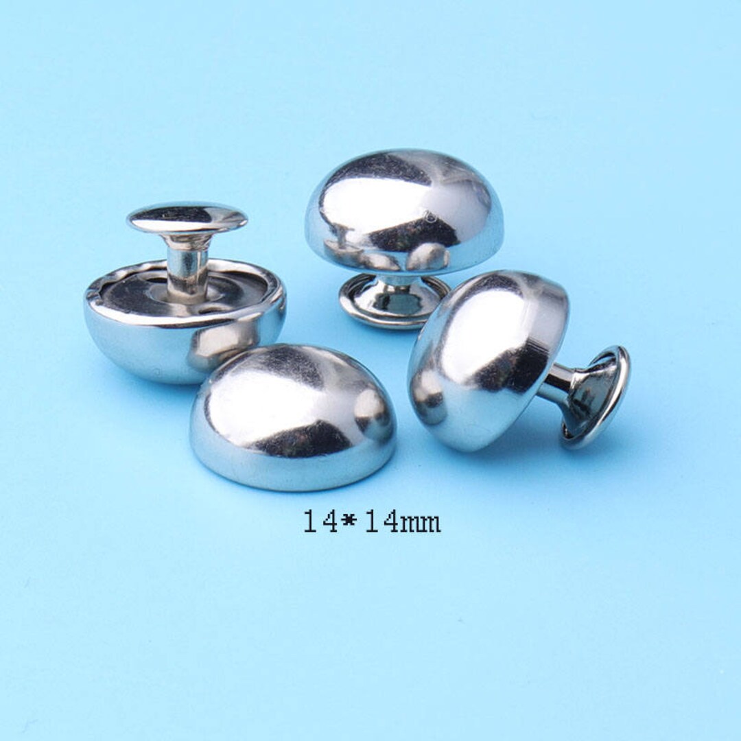 30sets Mushrooms Studs Rivet Buttons for Leather Decoration Dome Rivet ...