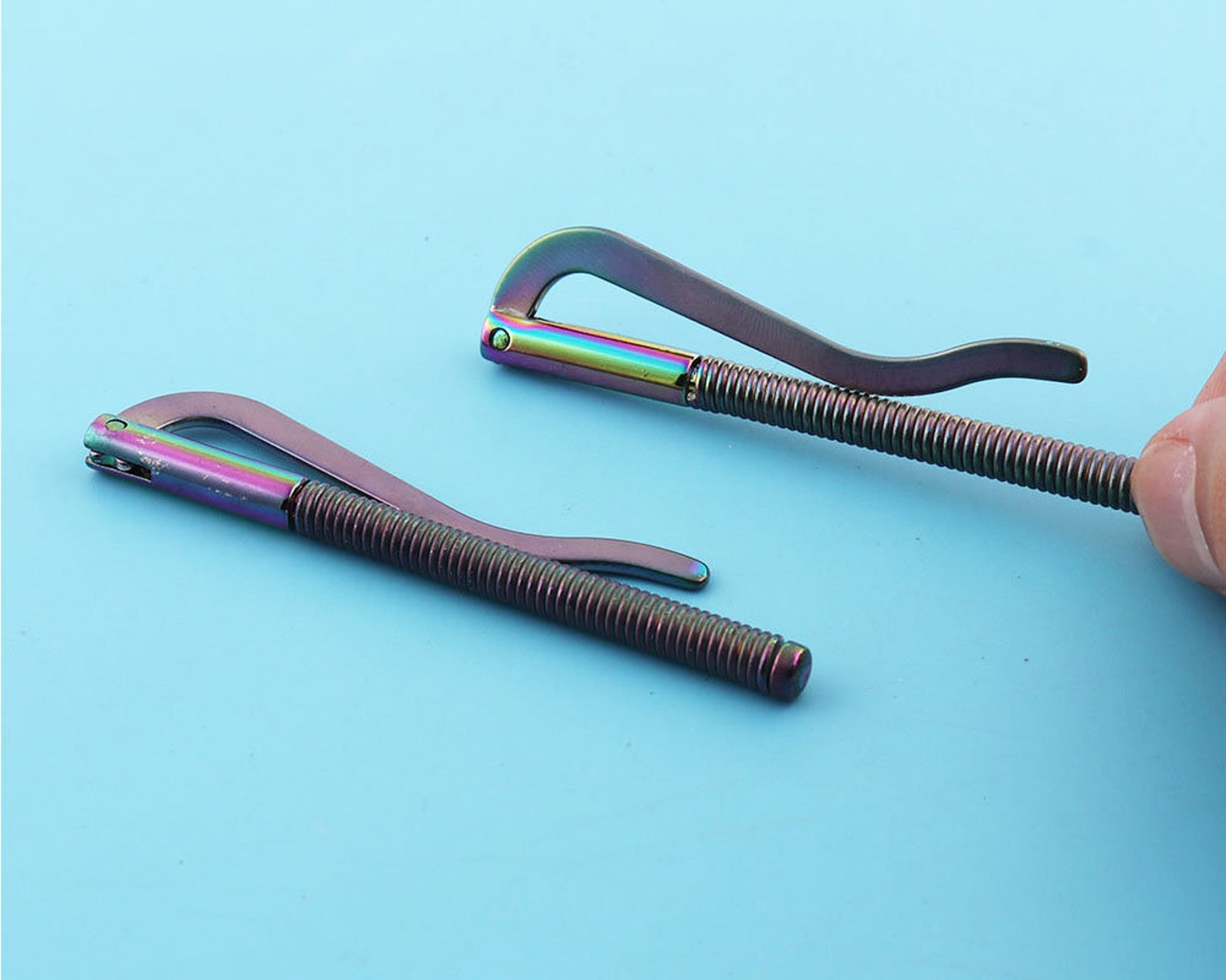 4pcs 75mm Rainbow Wallet Hardware Supplies Spring Money Clip for Wallet ...