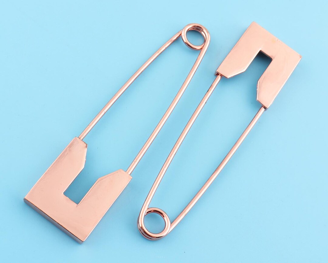 Metal Safety Pin,rose Gold Color Safety Pin,colorful Pins,6 Sets 80 Mm ...