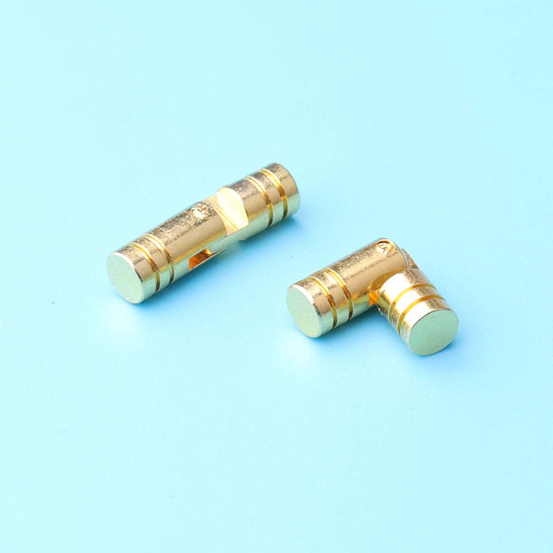 10pcs Small Brass Barrel Hinge Dia5mml20mm Wooden Box Hinge Dollhouse ...