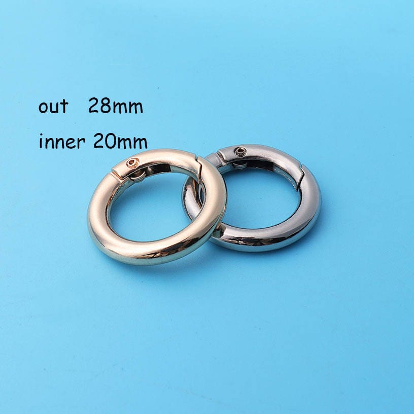 4pcs 1'inch Small gold SILVER O-rings 28mm ID / Purse | Etsy