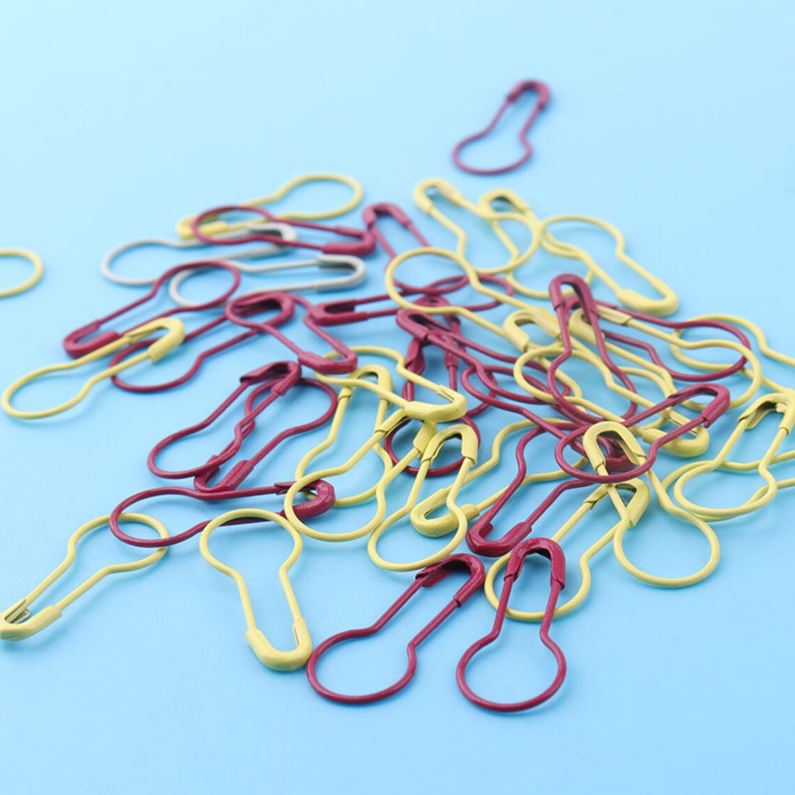 100pcs Metal Bulb Safety Pin Locking Stitch Markers Locking Stitch ...