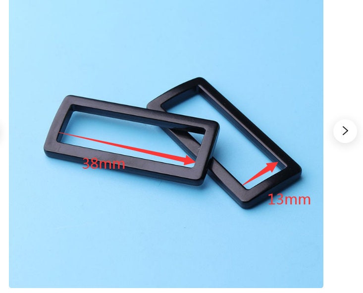2pcs Buckle Loops Half Roller Buckles Wire Formed and Belt Loops, for 1 ...