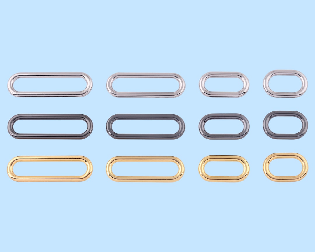 16-50mm Oval Silver Adjuster Slide Buckles Ring,metal Loop Purse Bag ...