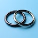 2pcs Nickel Flat Screw on Round Ring O Ring Gate Ring 1''7/16inch O ...