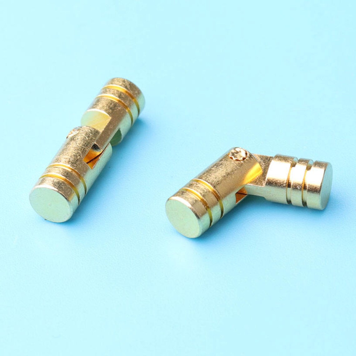 10pcs Small Brass Barrel Hinge Dia5mm"l20mm - Wooden Box Hinge ...