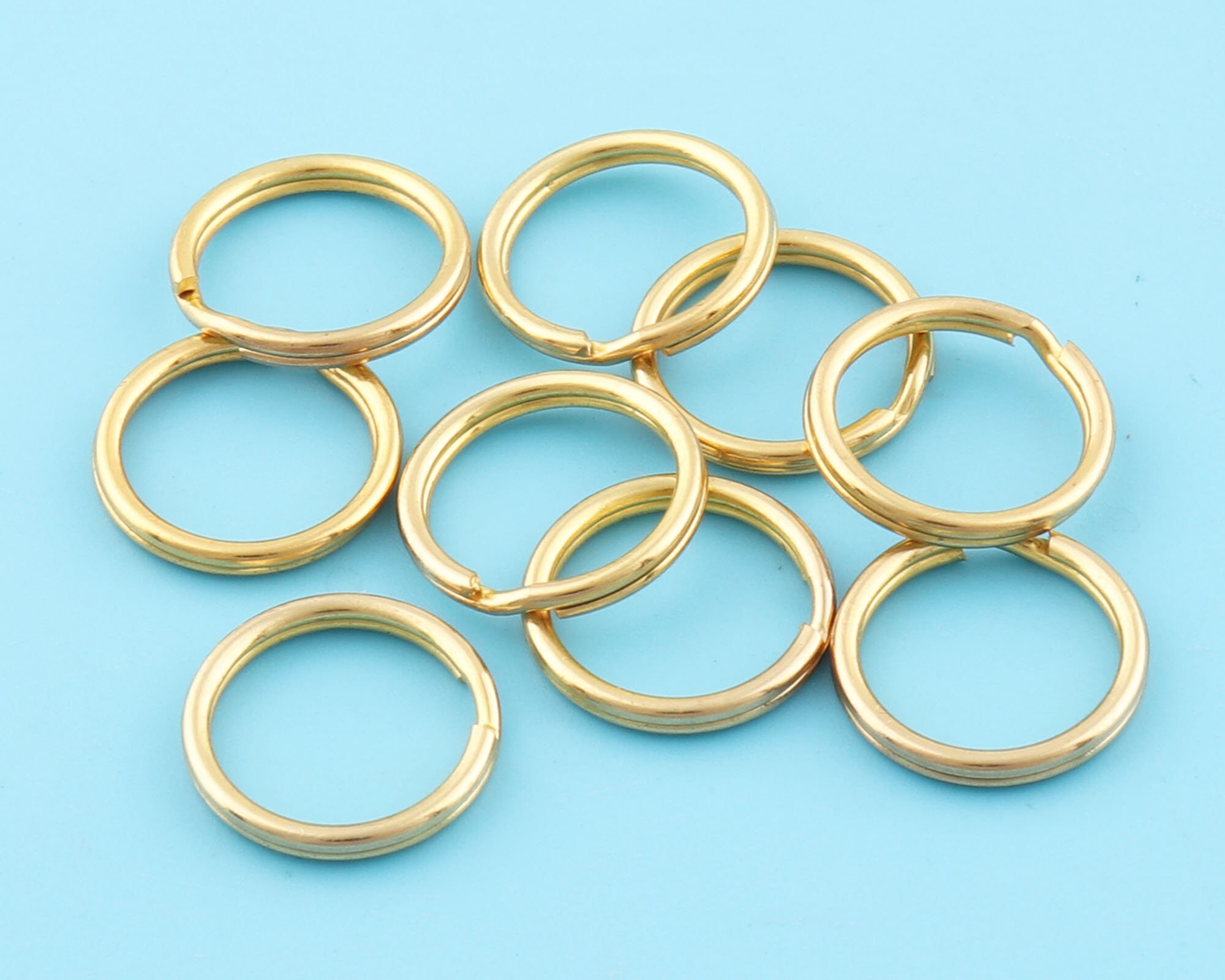 Double Split Jump Ringskey Split Rings Key Ring Metal O - Etsy