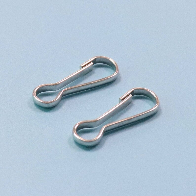 50pcs Spring Lanyard Hook Metal Lanyard Snap Spring Clip Hooks Purse ...