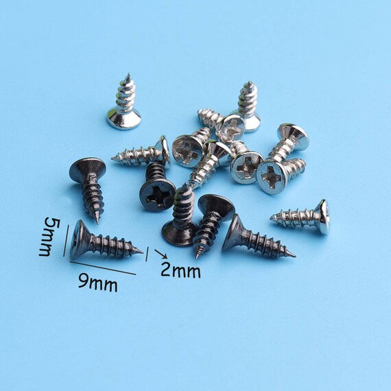 25pcs Screws Silver Iron Small Wood Metal Rustic Fastener | Etsy