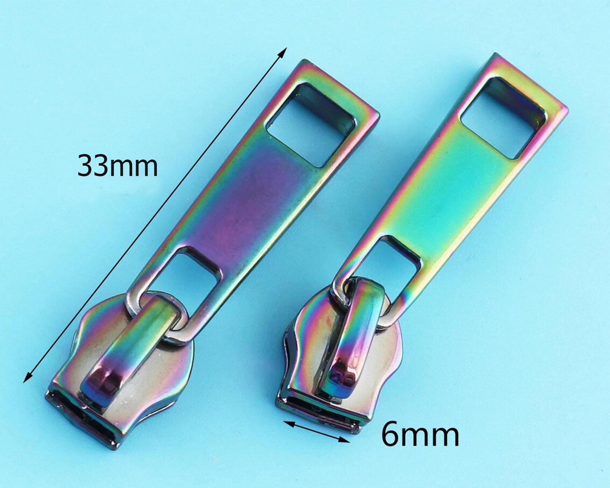 Rainbow Color Zipper Pullszipper Heads Zipper Sliders of - Etsy