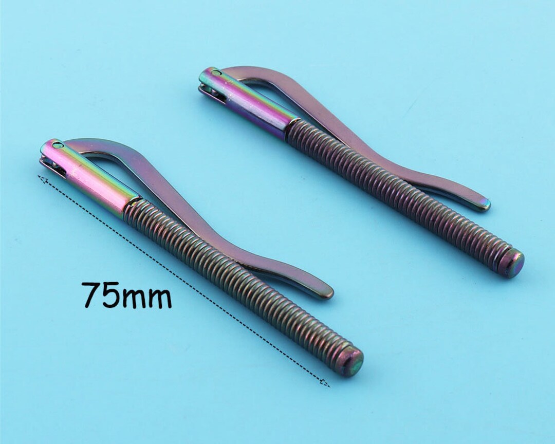 4pcs 75mm Rainbow Wallet Hardware Supplies Spring Money Clip for Wallet ...