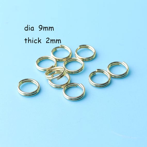 100pcs TINY O-rings Gold Tone Metal O-rings Hoops Sterling - Etsy