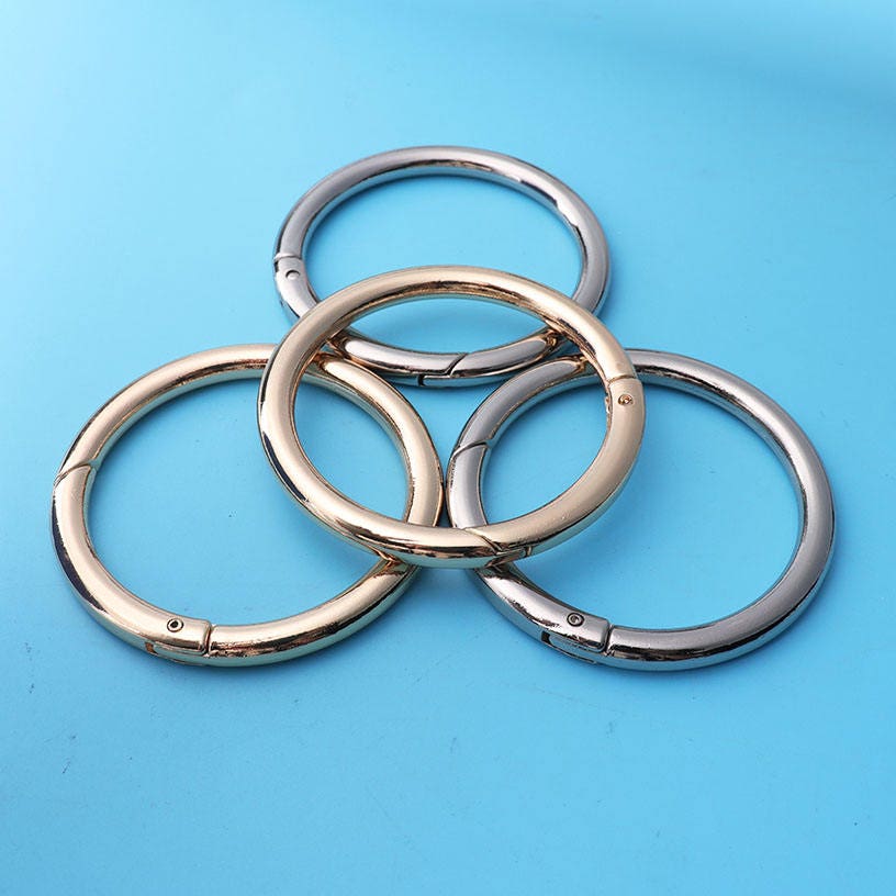 2pcs 2inch Large Spring Gate Ring Clasp Push Gate O Ring Round - Etsy
