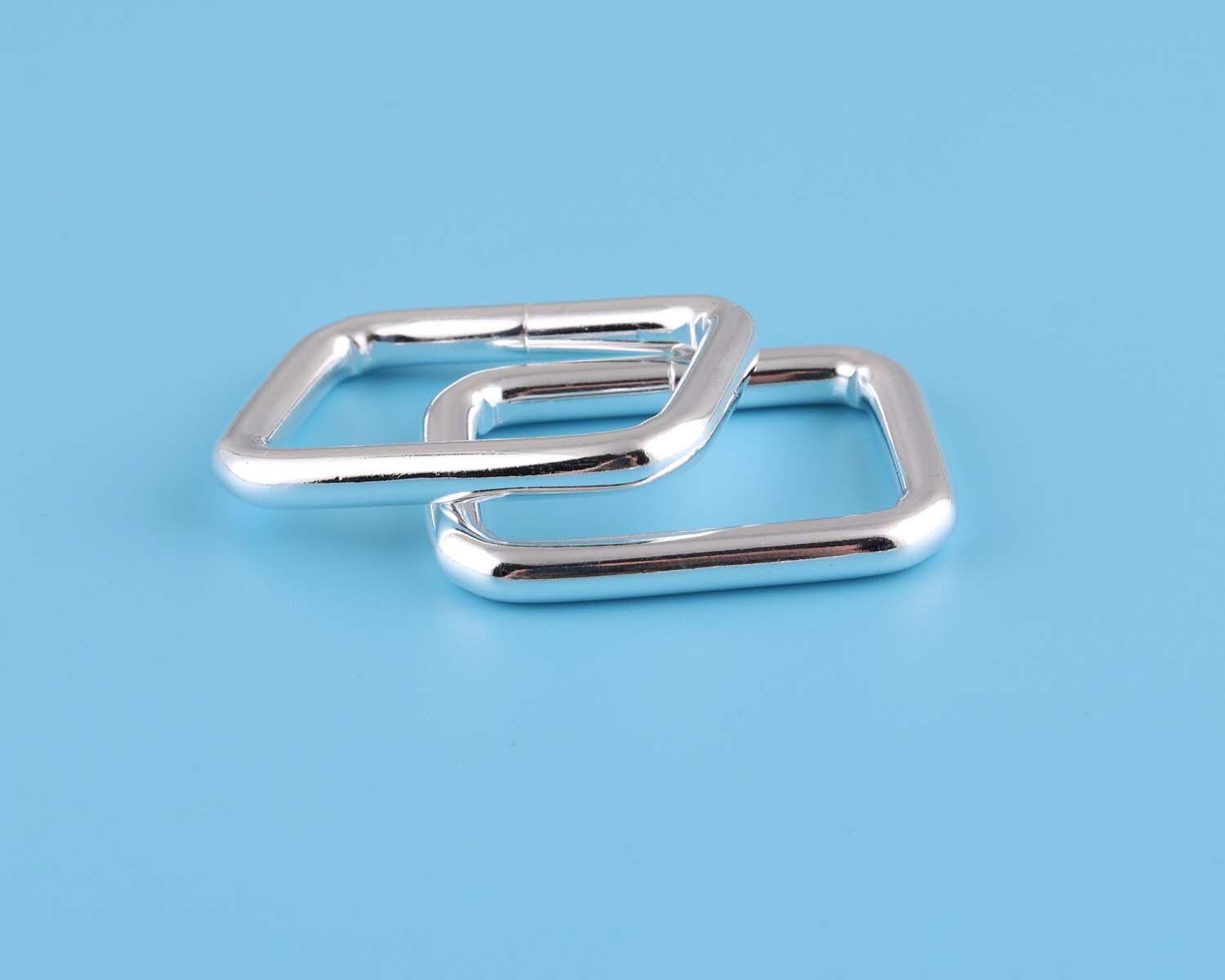 6pcs /lot 26mm Inner Metal Square Ring Bag Belt Garment Rings ...
