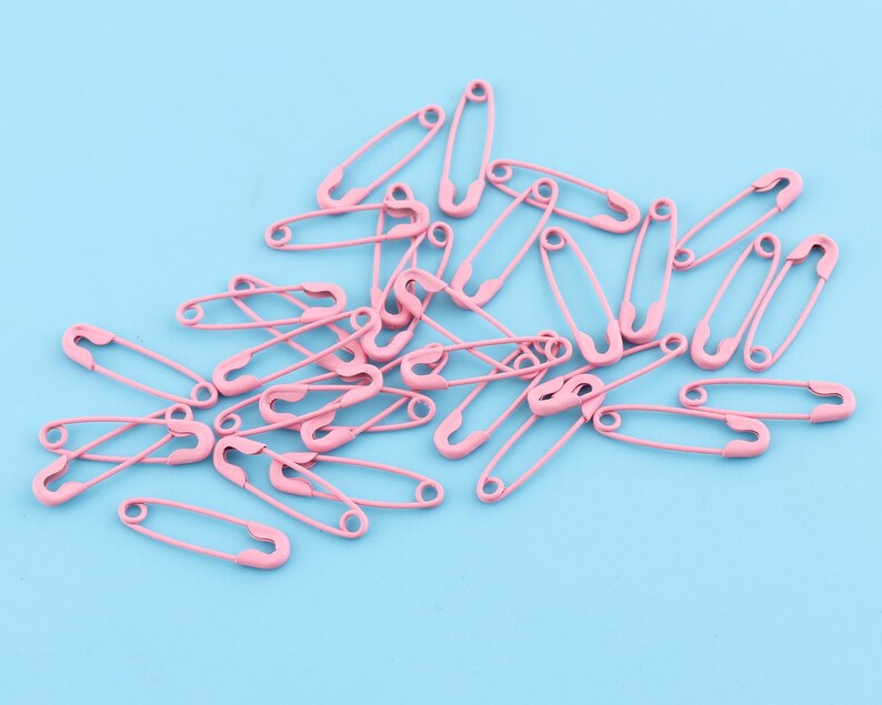 Pink Color Safety Pinmetal Safety Pincolorful Pins120 Sets - Etsy