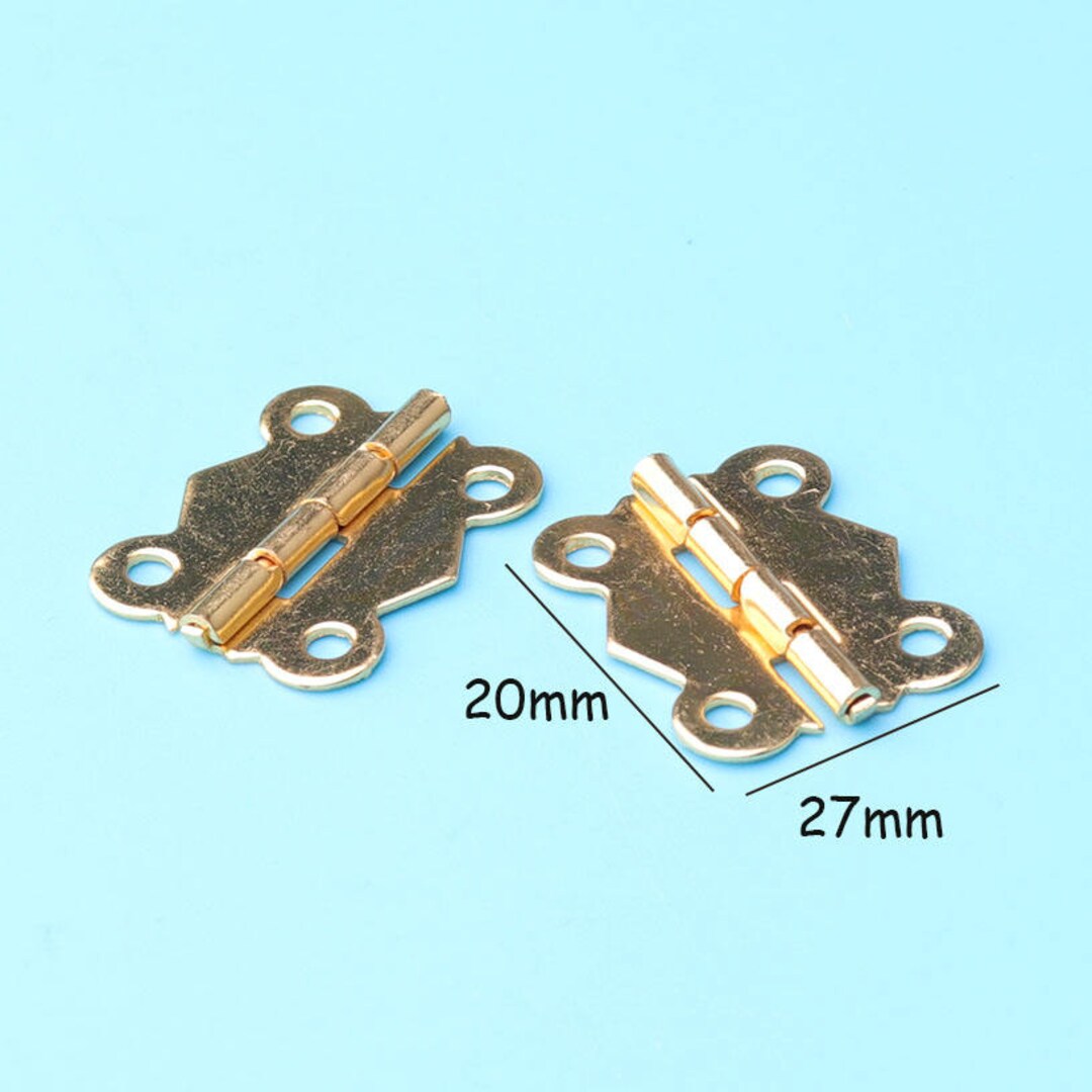 12pcs Metal Hinges Vintage Gold Hinges Jewelry Box Hinges - Etsy