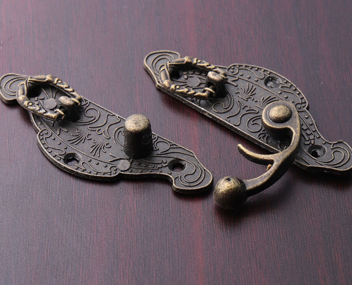 1 Set Ancient Box Hasp Jewelry Wooden Box Lock Catch Latches - Etsy