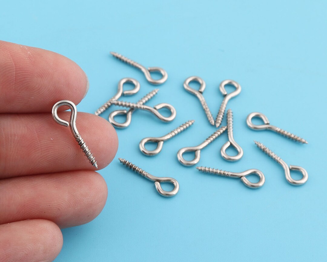 Screw Eye Bails 5*15 Mm,screw Eye Pins With Silver Color,for Pendants ...