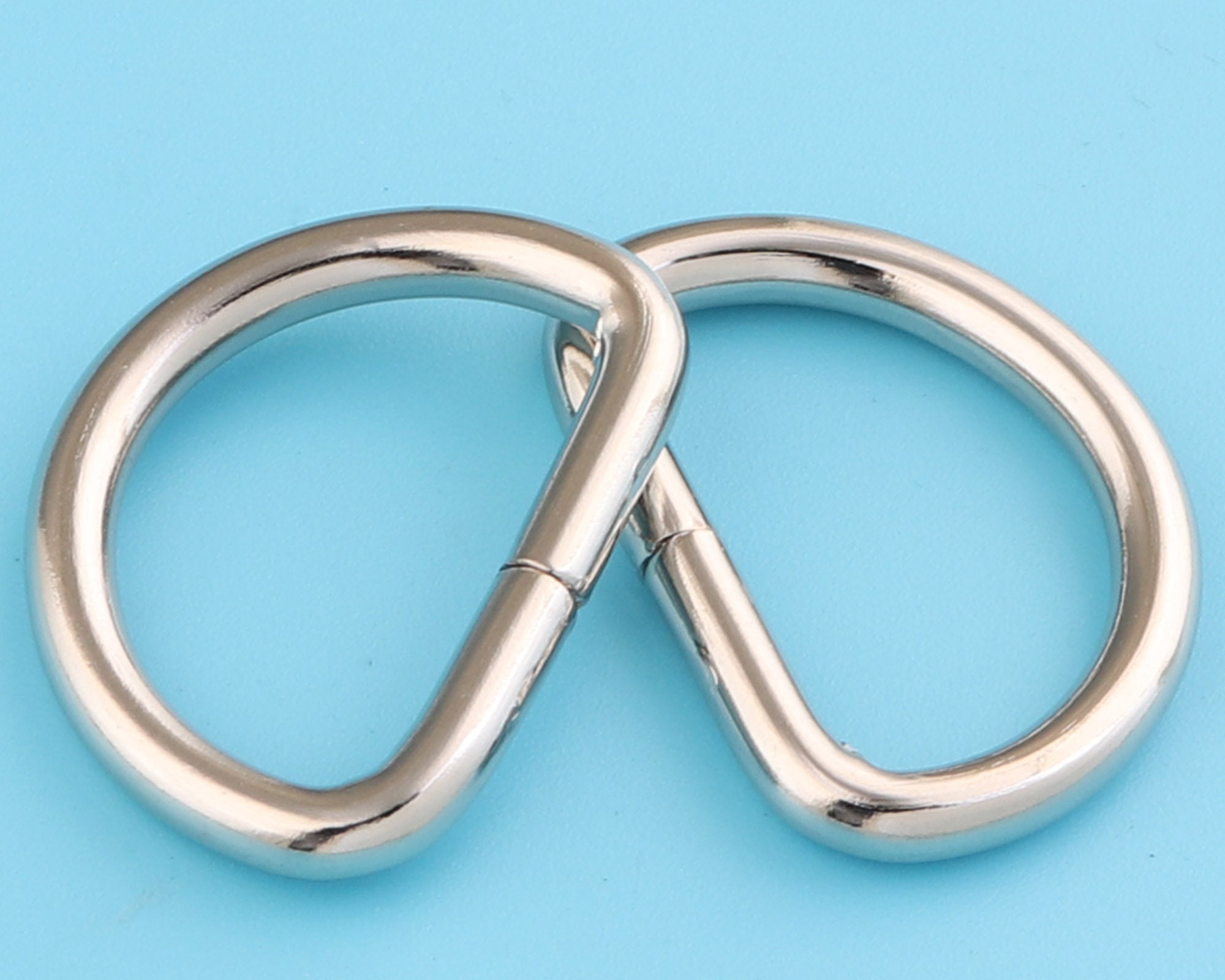 30pcs Silver Metal D Ring, High Quality, for 20mm Webbing Strap ...