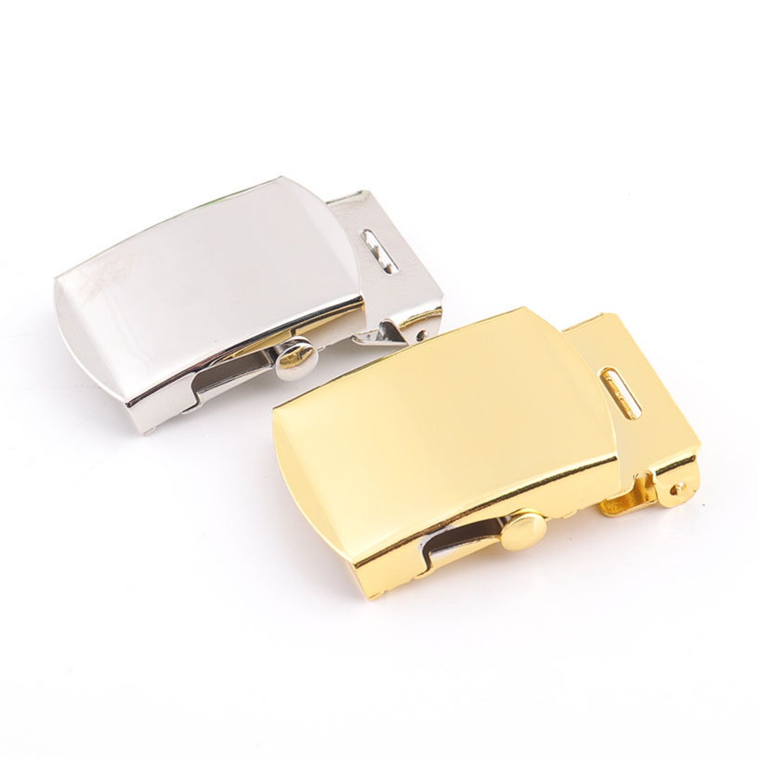 2pcs Gold / Silver Belt Buckle Buckle Adjuster Buckle Diy Belt Making ...
