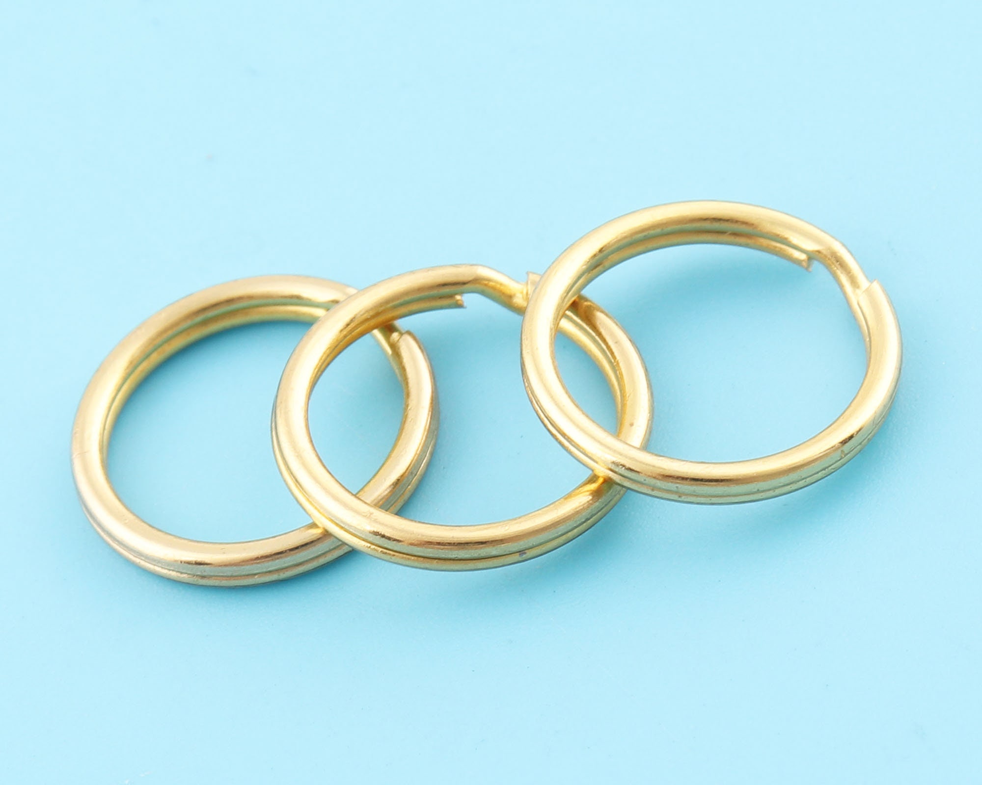 Double Split Jump Ringskey Split Rings Key Ring Metal O - Etsy